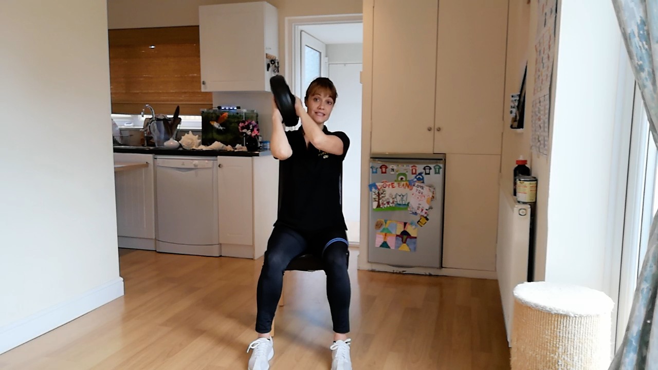 Seated workout Fit For Good Mira's seated session 30 July 2020